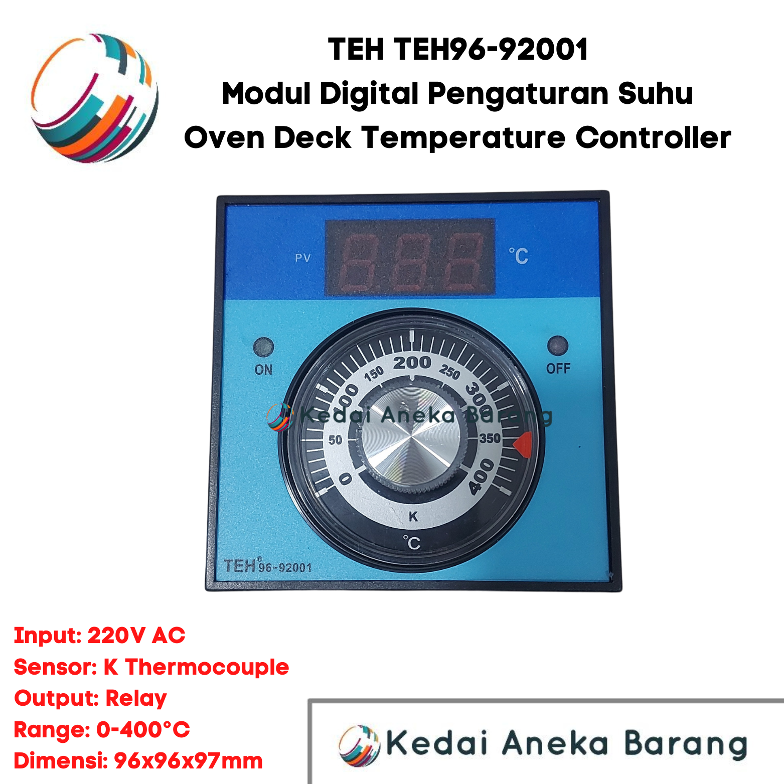 TEH TEH96-92001 TEH96-92001-A TEH96 92001 Modul Digital Oven Deck ...