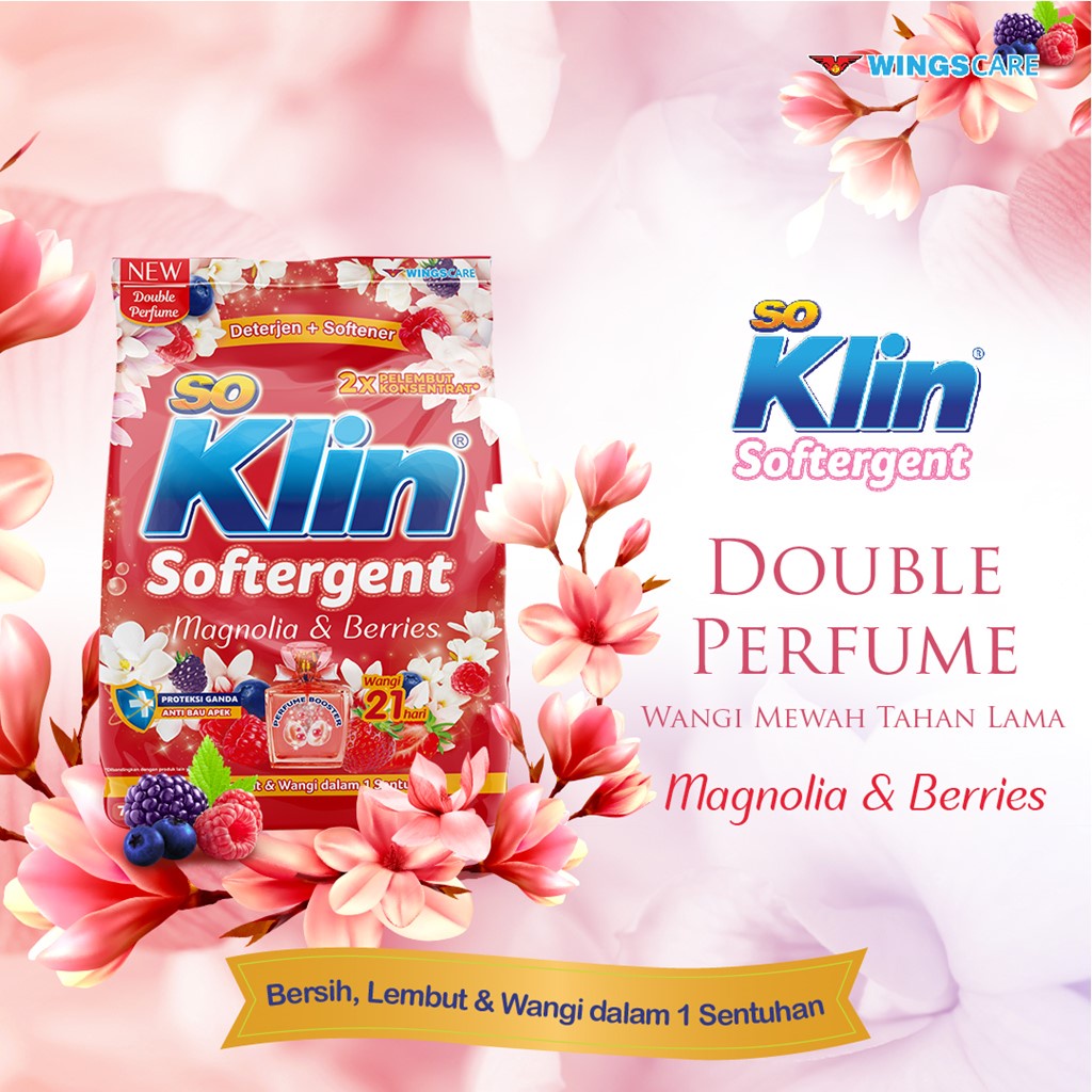 So Klin Softergent Double Perfume Powder Sachet 6x50g | Lazada Indonesia
