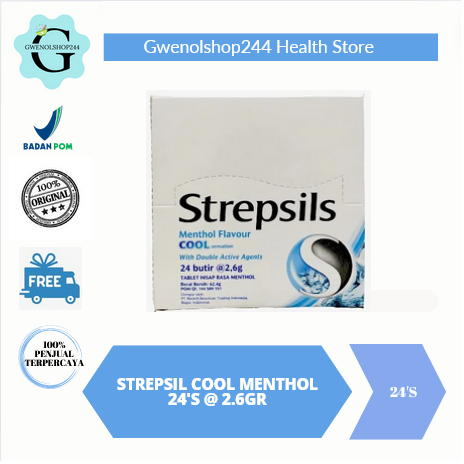 Strepsils Cool Mentho 24's (Box) - Permen Pelega Tenggorokan | Lazada ...