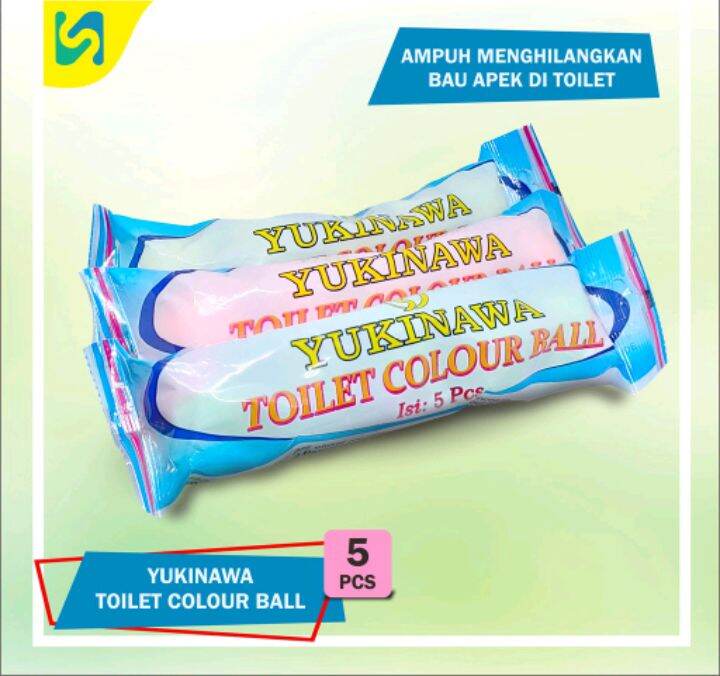 KAMPER BULAT WARNA YUKINAWA ISI 5./TOILET COLOUR BALL | Lazada Indonesia