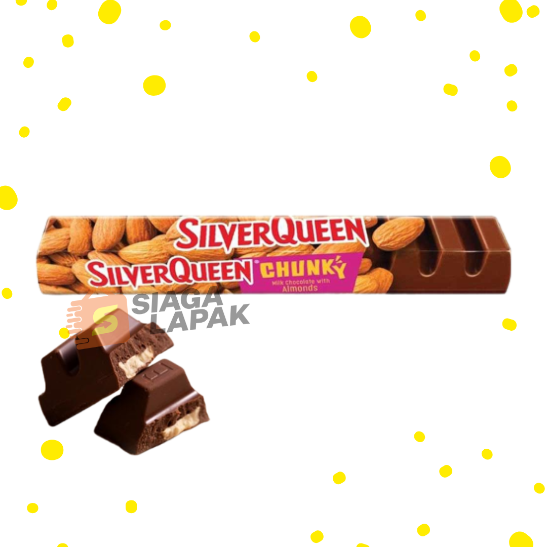 Coklat Silverqueen Chunky Bar Almond 30gr Cokelat Mini | Lazada Indonesia