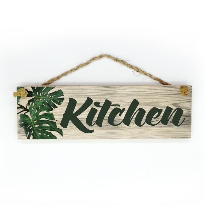 Kitchen Sign Board Wooden Papan Nama Kayu Tanda Kitchen 15x30 cm Decor ...