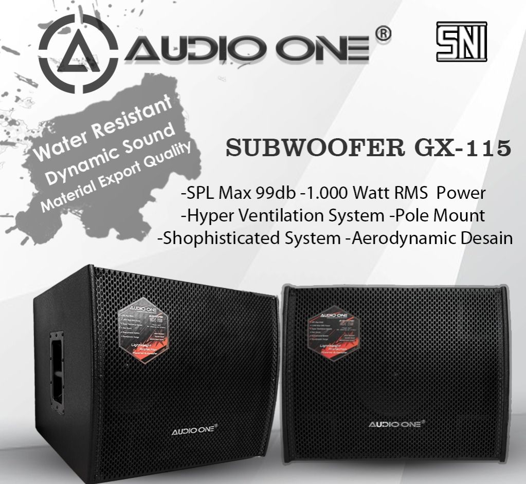 1set (2BOX) SUBWOOFER Audio One GX115 - 15inch PASIF - SPEAKER SUBWOOFER 15inch PASIF ORIGINAL ...