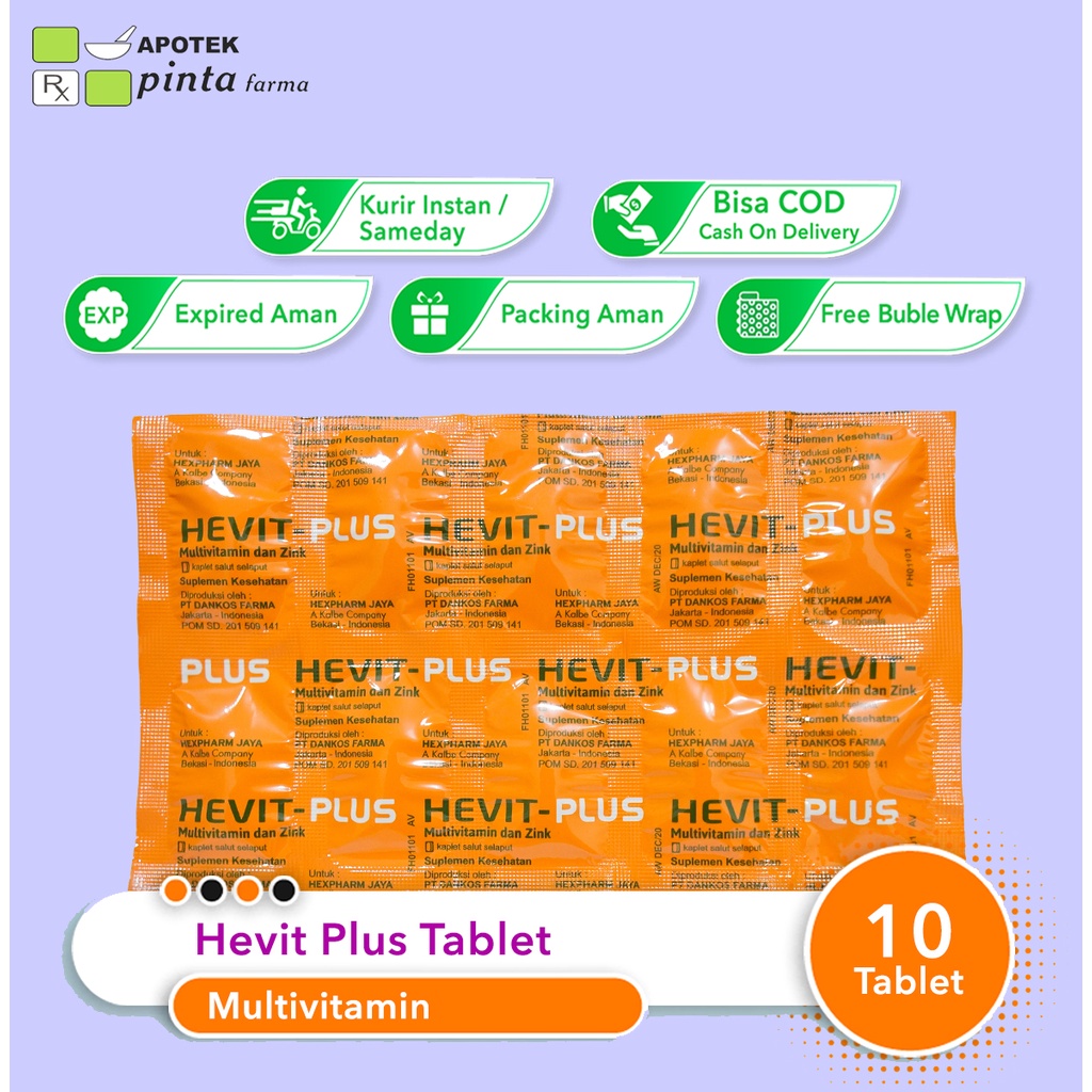 HEVIT - PLUS 10 KAPLET | Lazada Indonesia