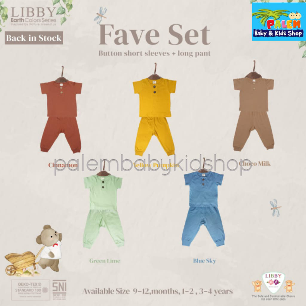 Libby Fave Set Earth fave set color series Setelan Baju Pendek Celana ... Libby Fave Set Earth fave set color series Setelan Baju Pendek Celana ...
