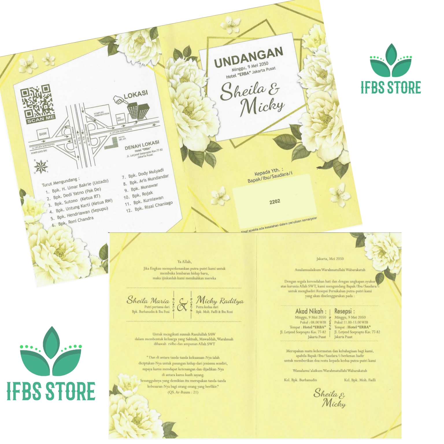 Undangan Pernikahan Terbaru 2022 Erba2202-2210 | Lazada Indonesia