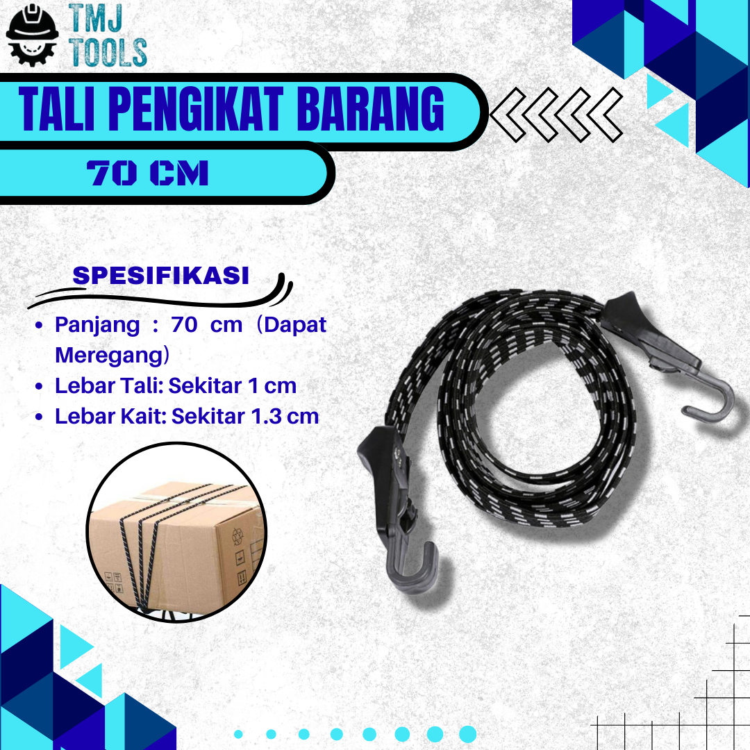 Tali Ikat Barang Pengikat di Sepeda Motor 70 Cm Kuat Tali Ikat Bagasi 3 ...