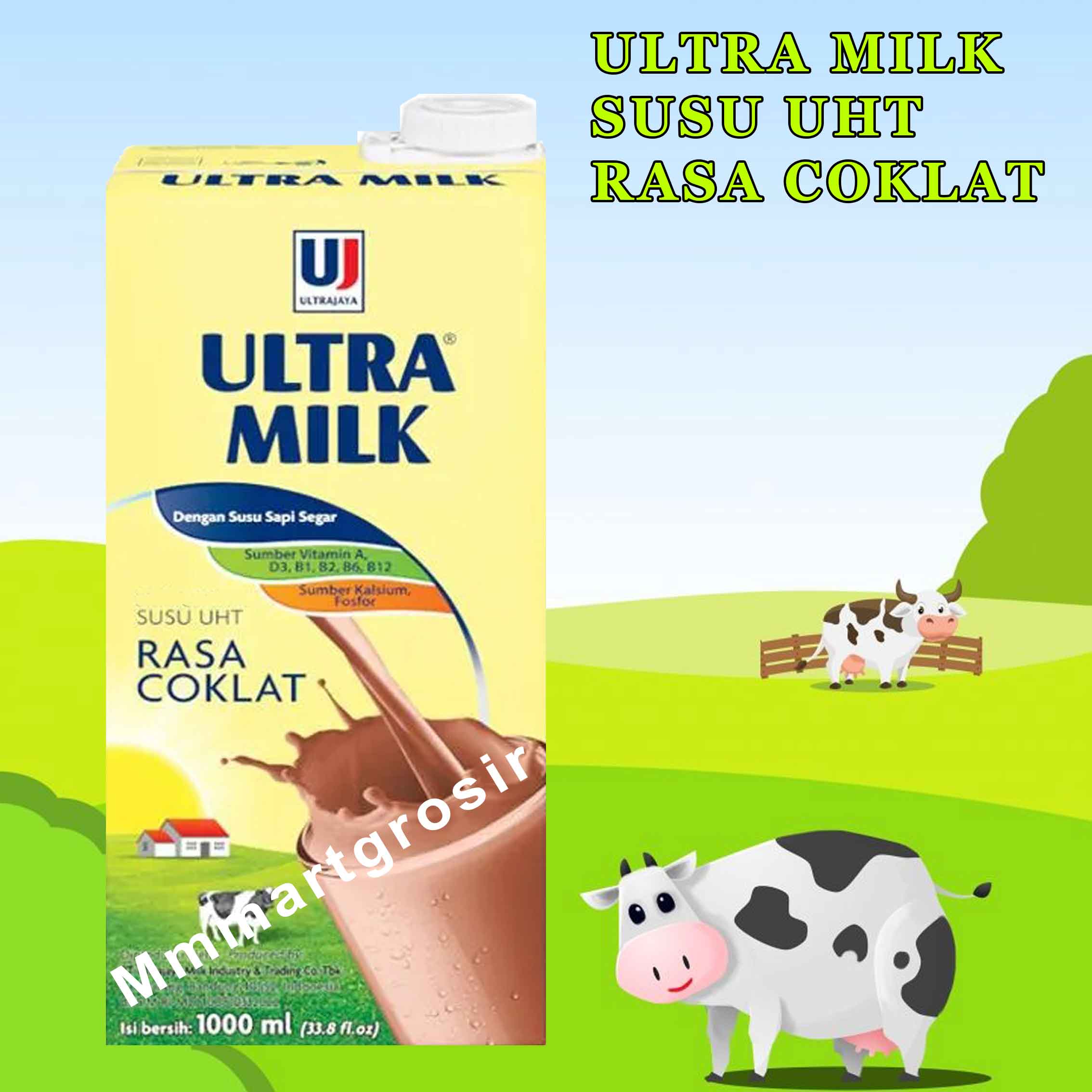 Ultra Milk / Minuman Susu UHT / Susu Rasa Cokelat / 1000ml | Lazada ...