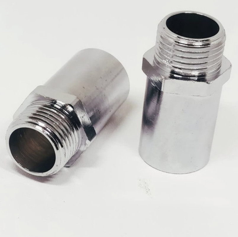 Double Nepel Sock drat luar dalam / Verlop sock chrome 3/4 x 1/2 ...