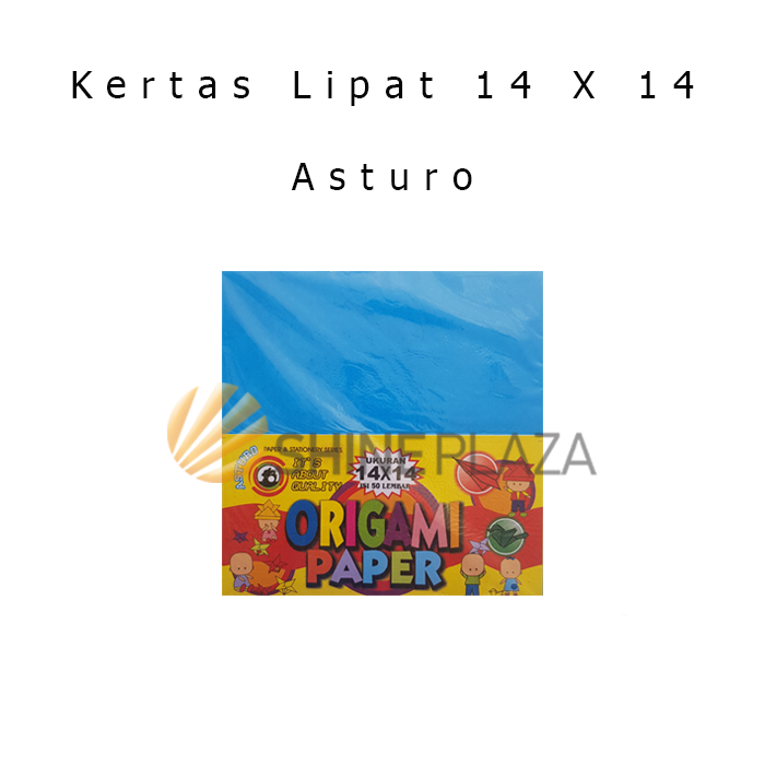 Kertas Lipat 14x14 Asturo - Origami Paper Asturo 14 x 14 Isi 50 Lembar ...