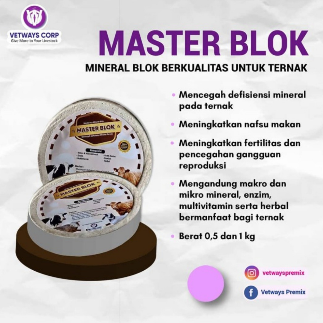 Mineral Blok Master Blok Terbaik Untuk Kambing Maupun Sapi | Lazada ...