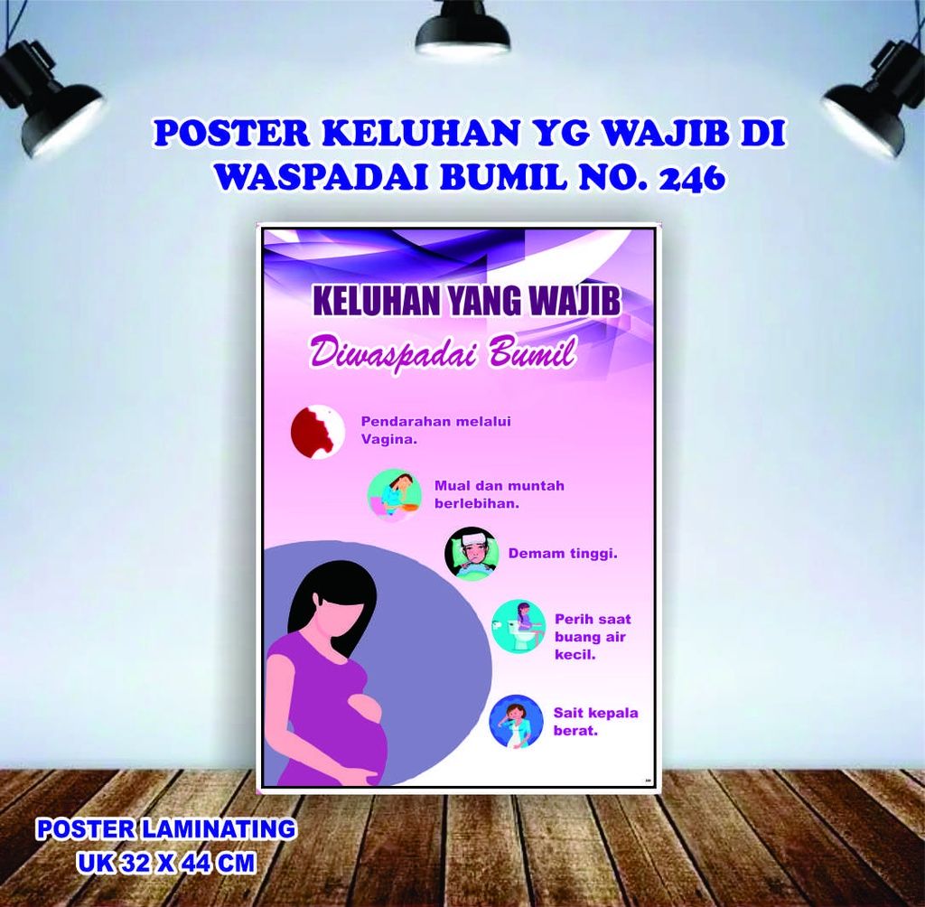 POSTER KESEHATAN KELUHAN YG WAJIB DI WASPADAI BUMIL( 246) | Lazada ...