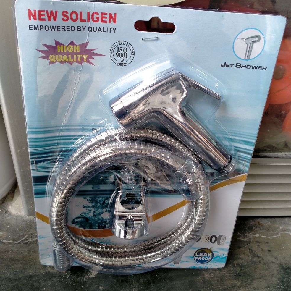 jet shower soligen crome shower toilet soligen shower cebok | Lazada ...