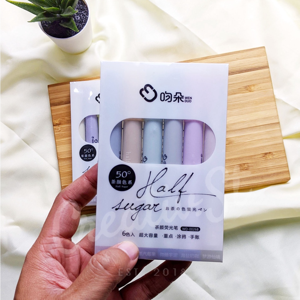 Highlighter Pastel Color Half Sugar Set 6 | Lazada Indonesia