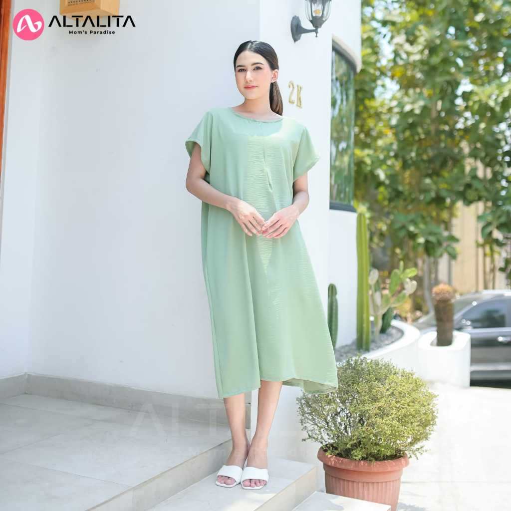 Altalita - Daster Octavia Cringkle Airflow Polos Premium Polos Busui ... Altalita - Daster Octavia Cringkle Airflow Polos Premium Polos Busui ...