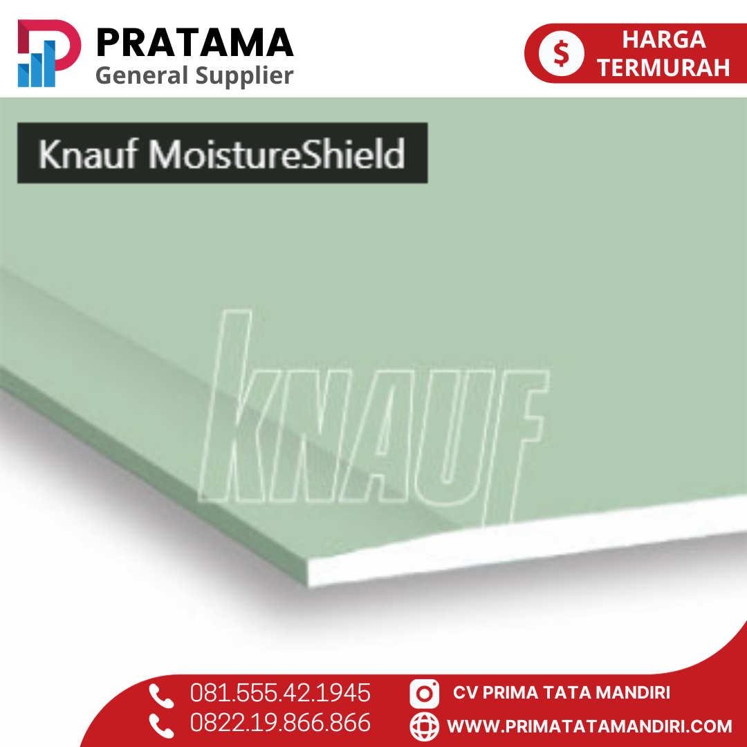 gypsum - Papan Gipsum knauf Moistureshield / gypsum plafon / dinding ...