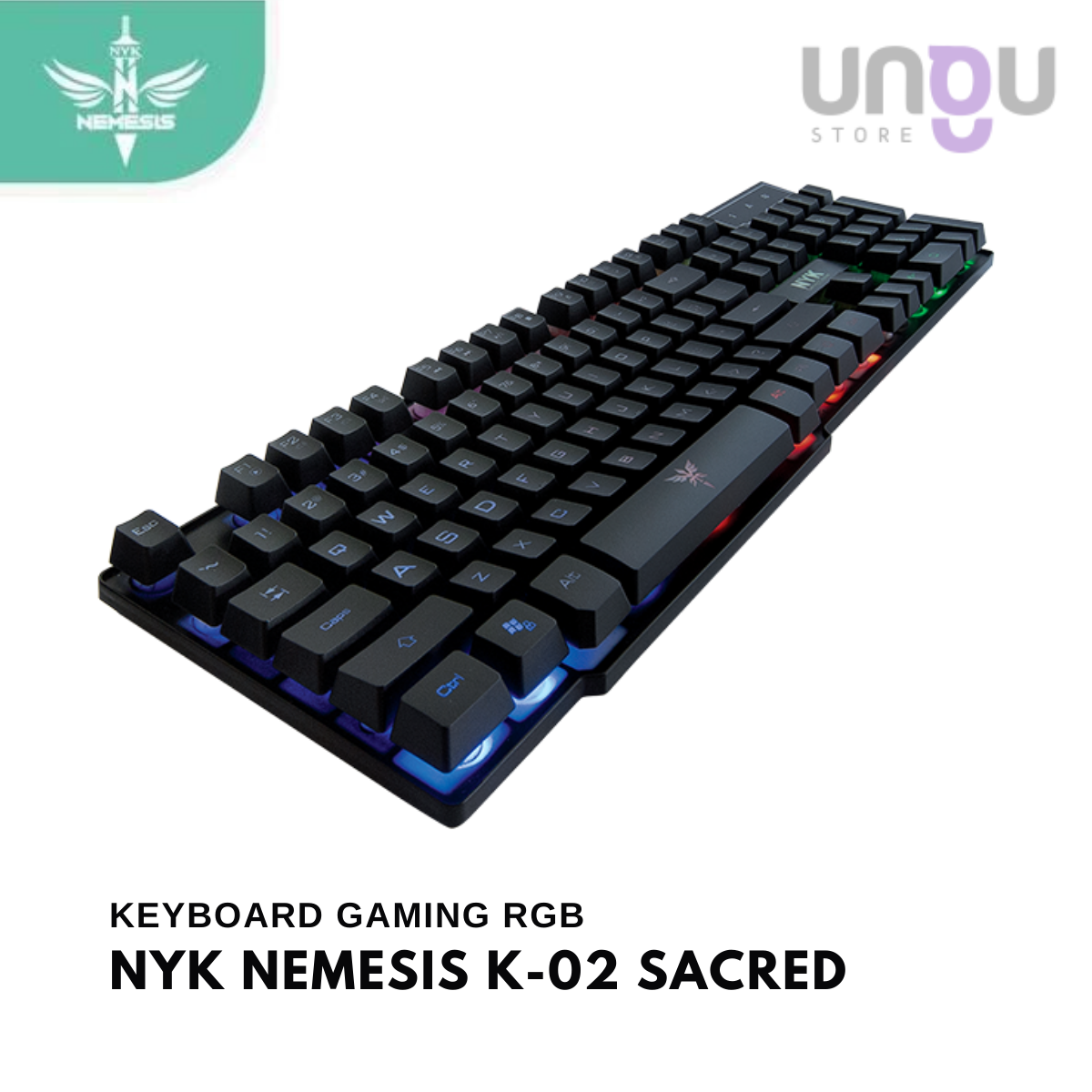 Keyboard Gaming NYK K-02 RGB Sacred Full SIze Gaming Keyboard Backlight ...