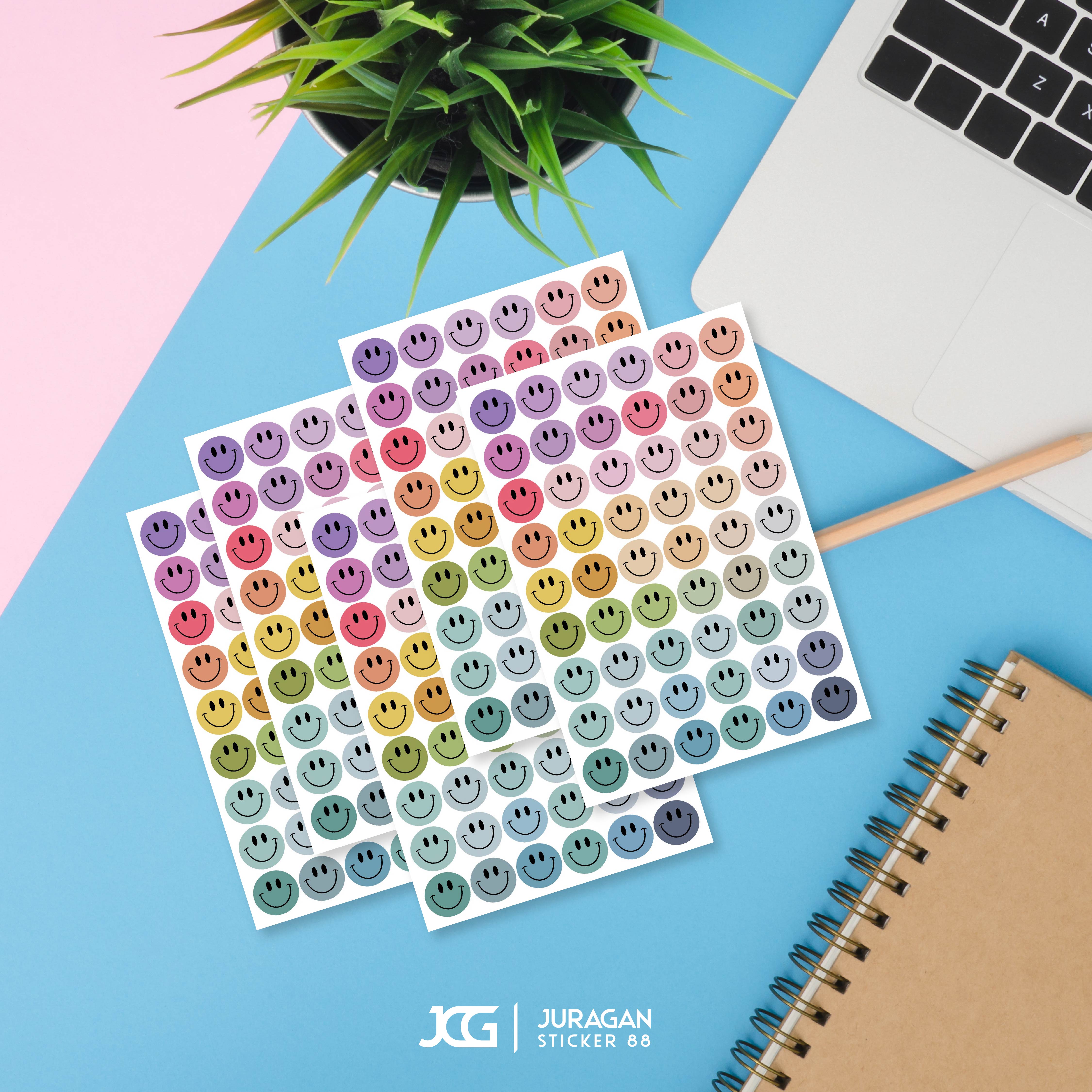 Sticker Smile Penanda Buku Pastel Color | Lazada Indonesia