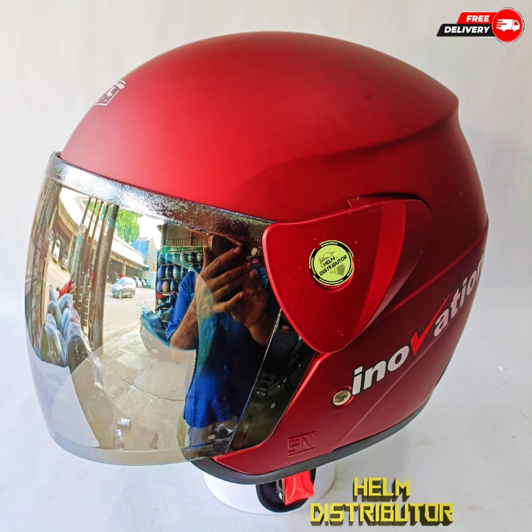 HELM EVOLUTION MURAH HALF FACE UNTUK PRIA DAN WANITA DEWASA SNI COD ...