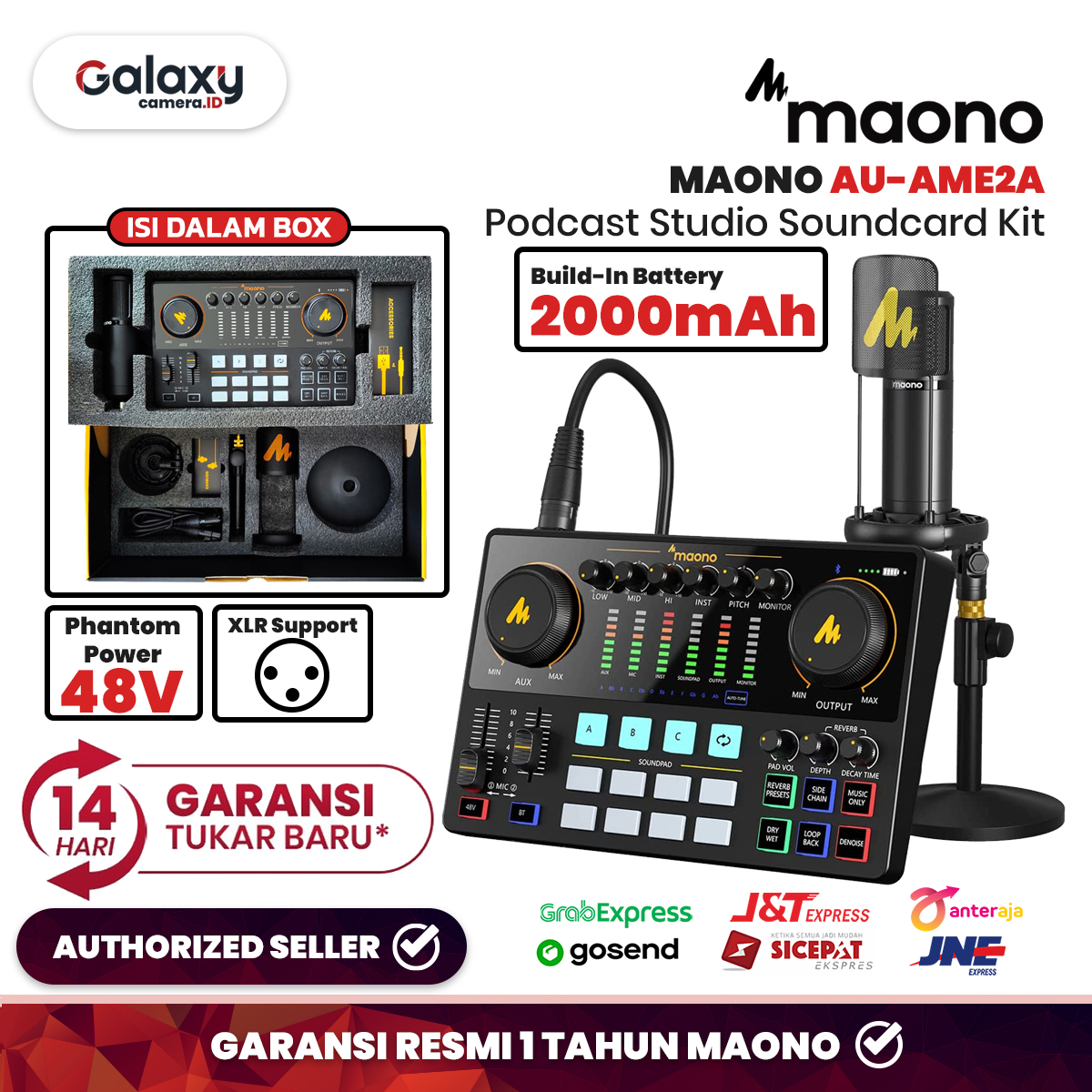 Maono AU-AME2A Soundcard Kit Maonocaster Podcast Studio Resmi | Lazada Indonesia
