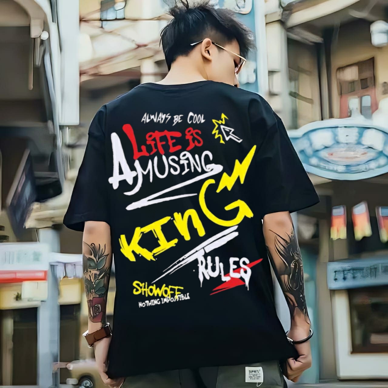 PRINCE DISTRO KAOS UNISEX KEKINIAN TRENDI MOTIF GAMBAR KING RULES KEREN ...