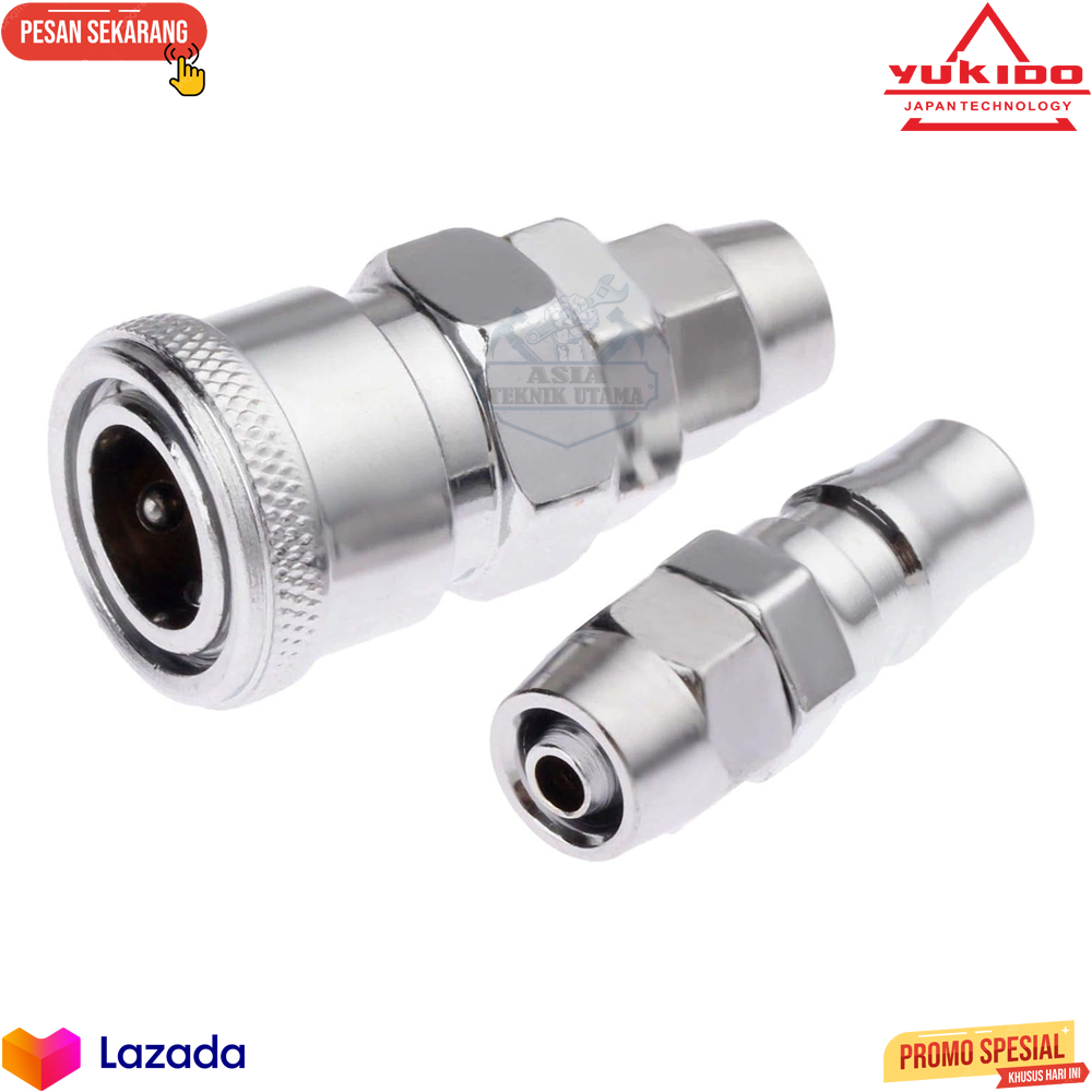 SET Quick Coupler Nepel Sambungan Angin Kompresor Sp20 Dan Pp20 Set ...
