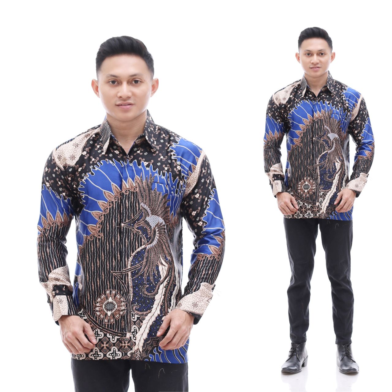 Kemeja Batik Semi Sutra Lapisan Furing Baju Batik Pekalongan Semi Sutra ...