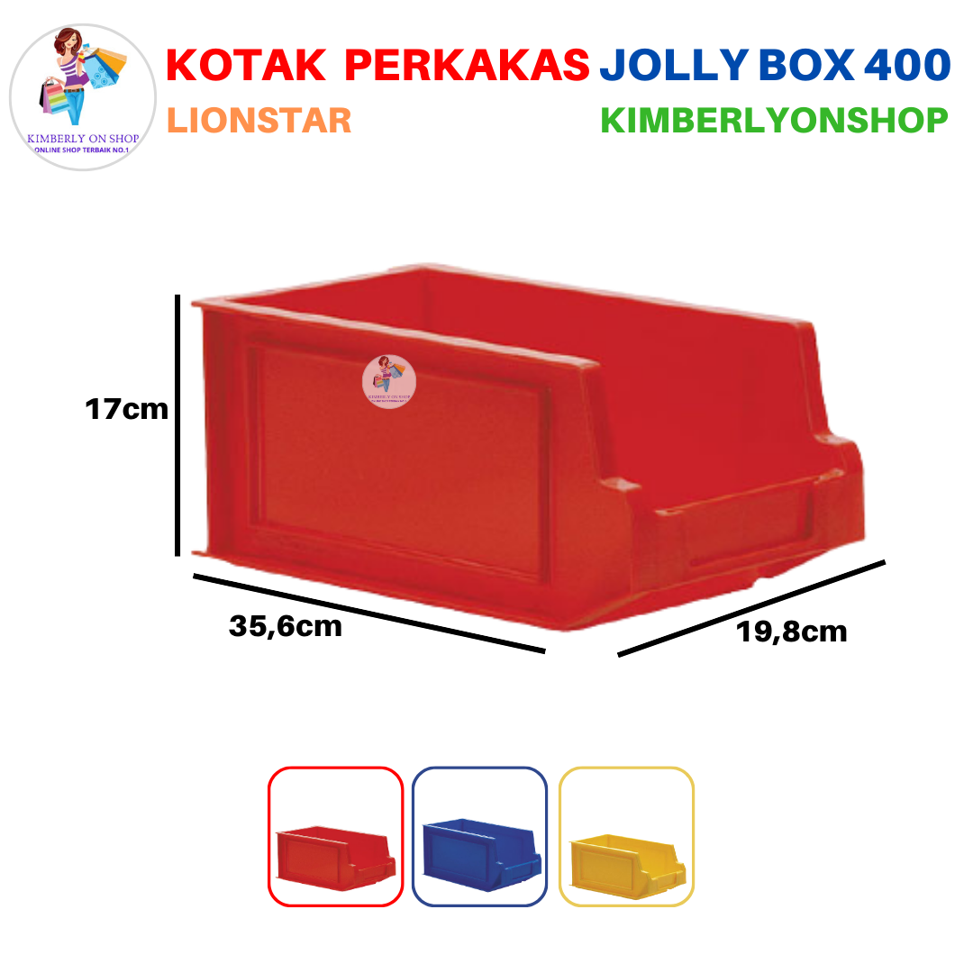 Kotak Tempat Perkakas Sparepart Case Serbaguna Jolly Box 400 Lion Star ...