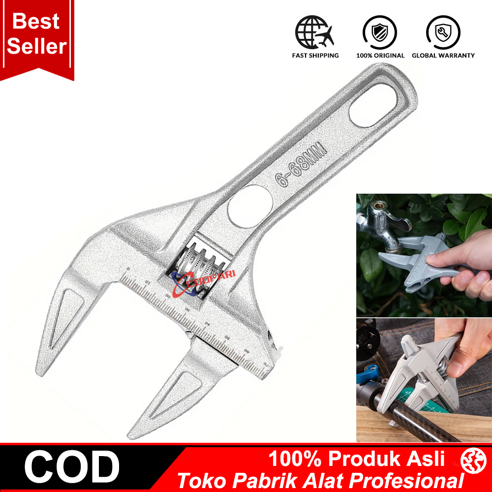 Kunci inggris/Universal Adjustable Wrench Spanner/Besar Serbaguna Murah Universal Ajaib Kunci ...