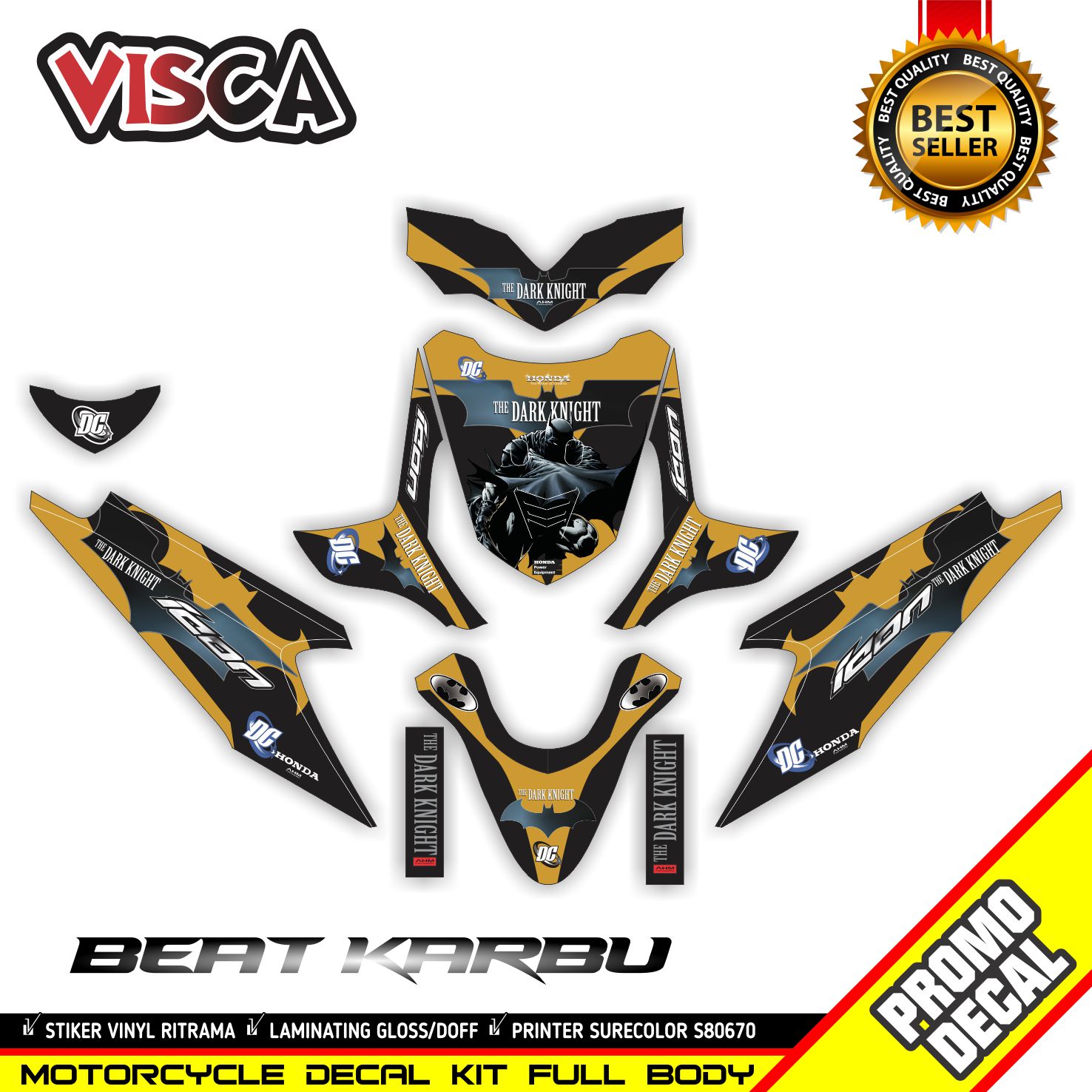 Decal Beat Karbu Full Body Stiker Beat Karbu Full Body Striping Beat ...