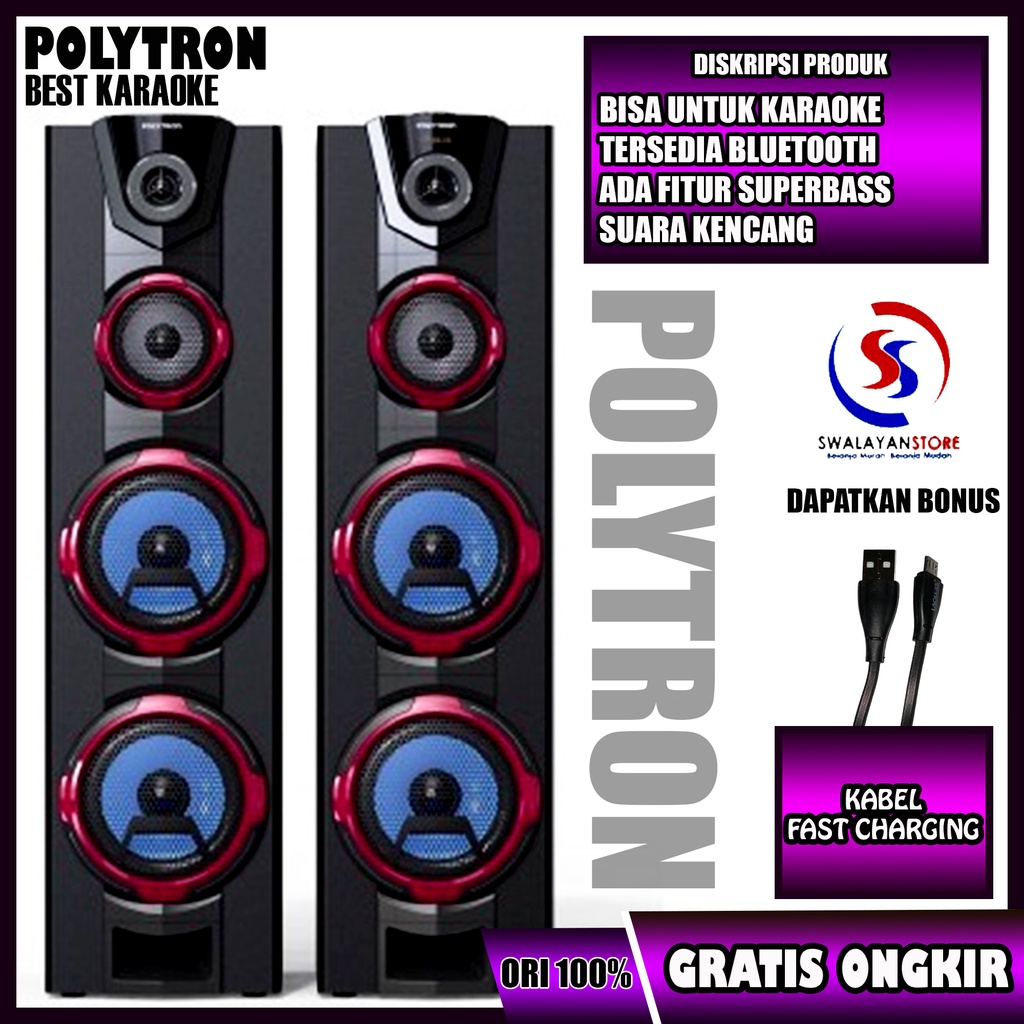 Khusus Jatim Speaker Active POLYTRON PAS 8F28 Garansi Resmi | Lazada ...