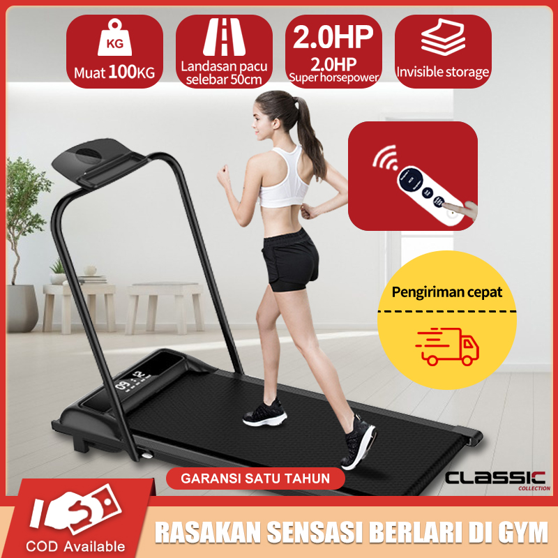 Listrik walking pad Running Pad Treadmill gym fitness Alat Fitness ...