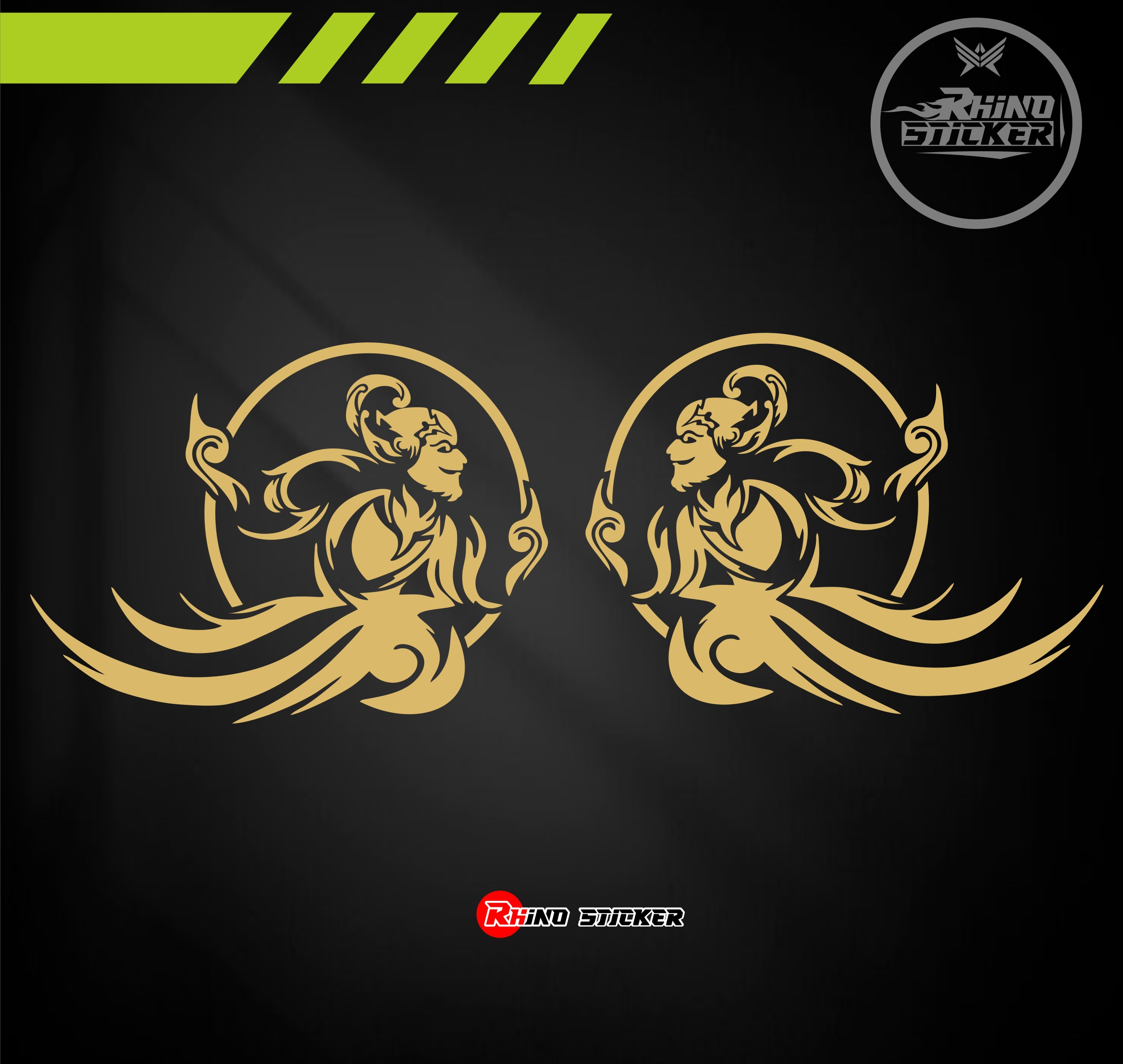 Stiker Mobil Wayang Bima Sepasang model bus Mahendra Transport dan bus ...