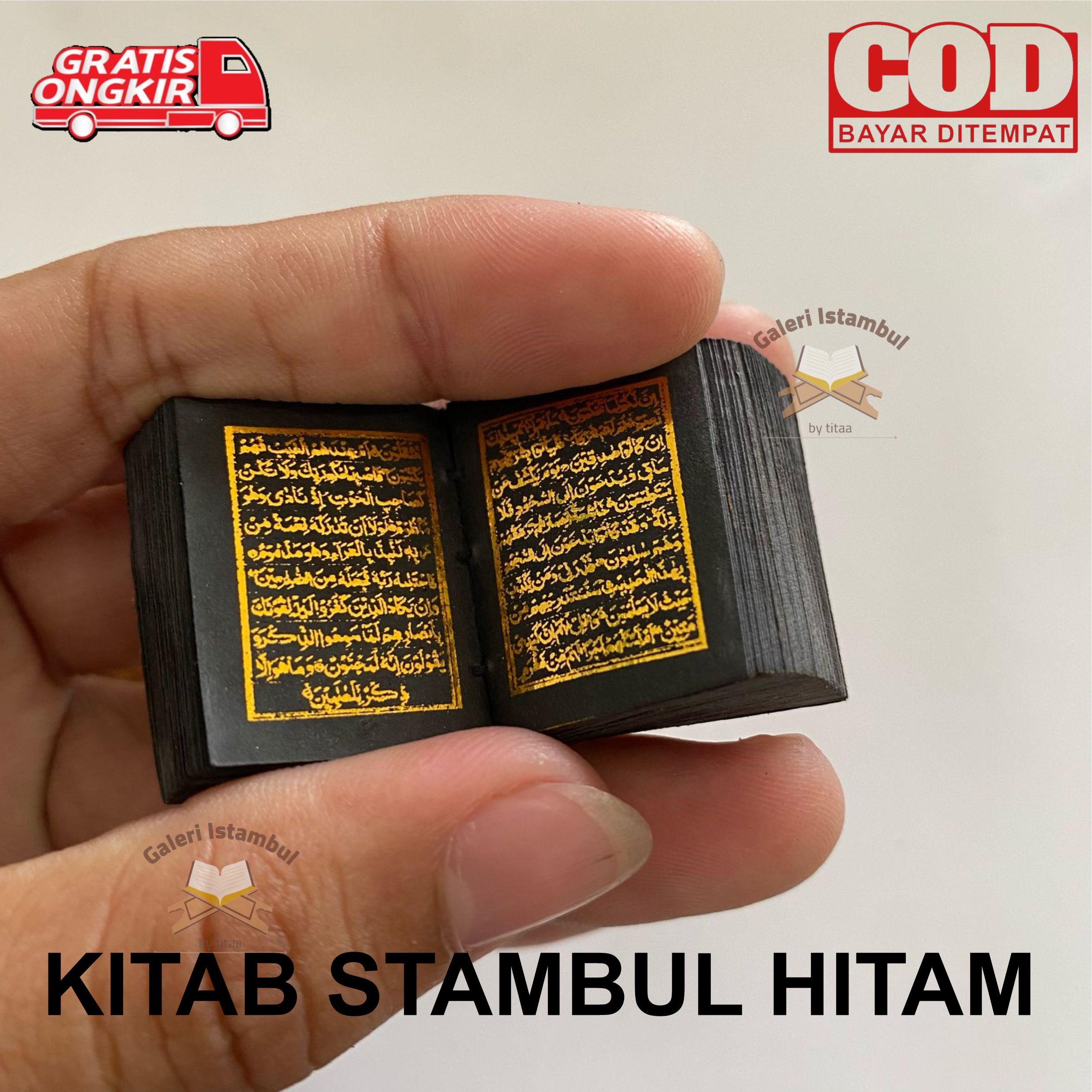 KITAB STAMBUL KERTAS HITAM TINTA EMAS | Lazada Indonesia