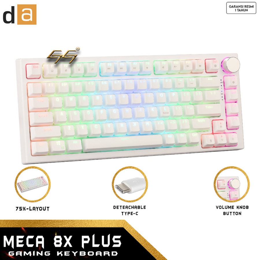 Keyboard Gaming Mechanical 75% RGB Digital Alliance Meca 8X Plus 75% ...