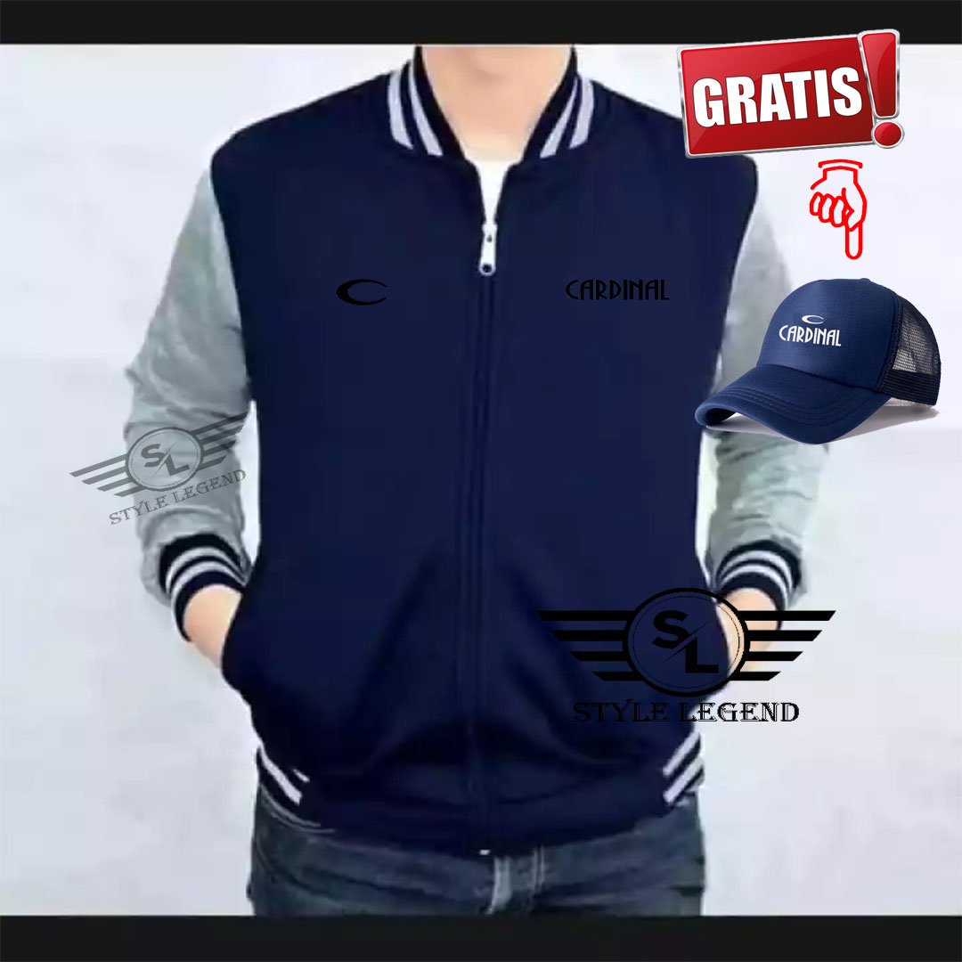 Bonus Topi.. Jaket Varsity cardinalPria dan Wanita. jaket baseball ...