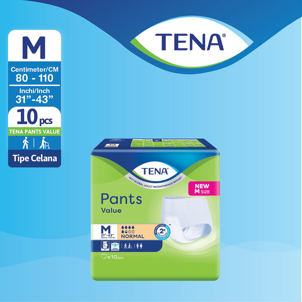 TENA Pants Value M 10 Pcs (Popok Dewasa Celana) | Lazada Indonesia