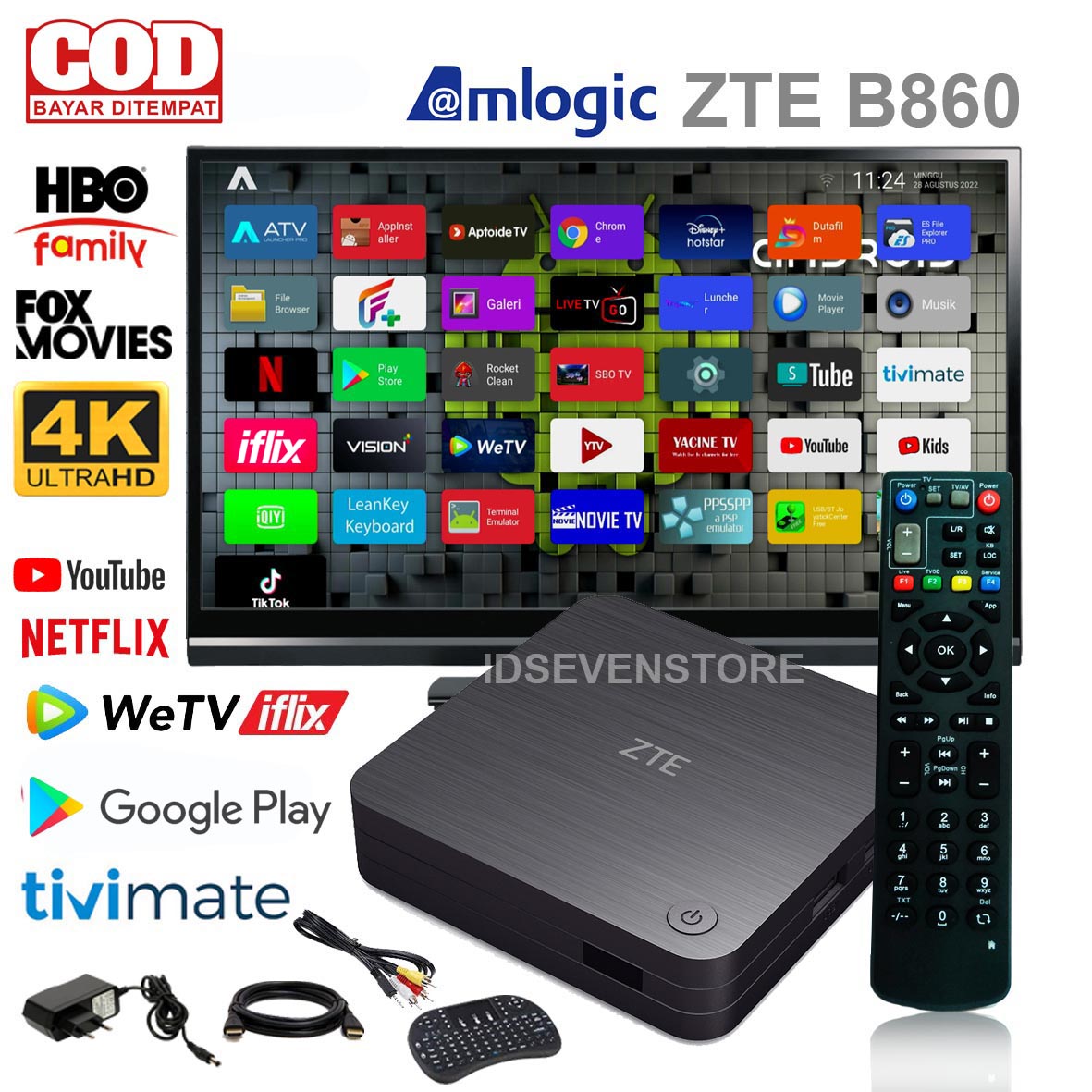 Stb Android Tv Box ZTE b860 2GB Root Unlock Full Aplikasi(OPEN ALL ...