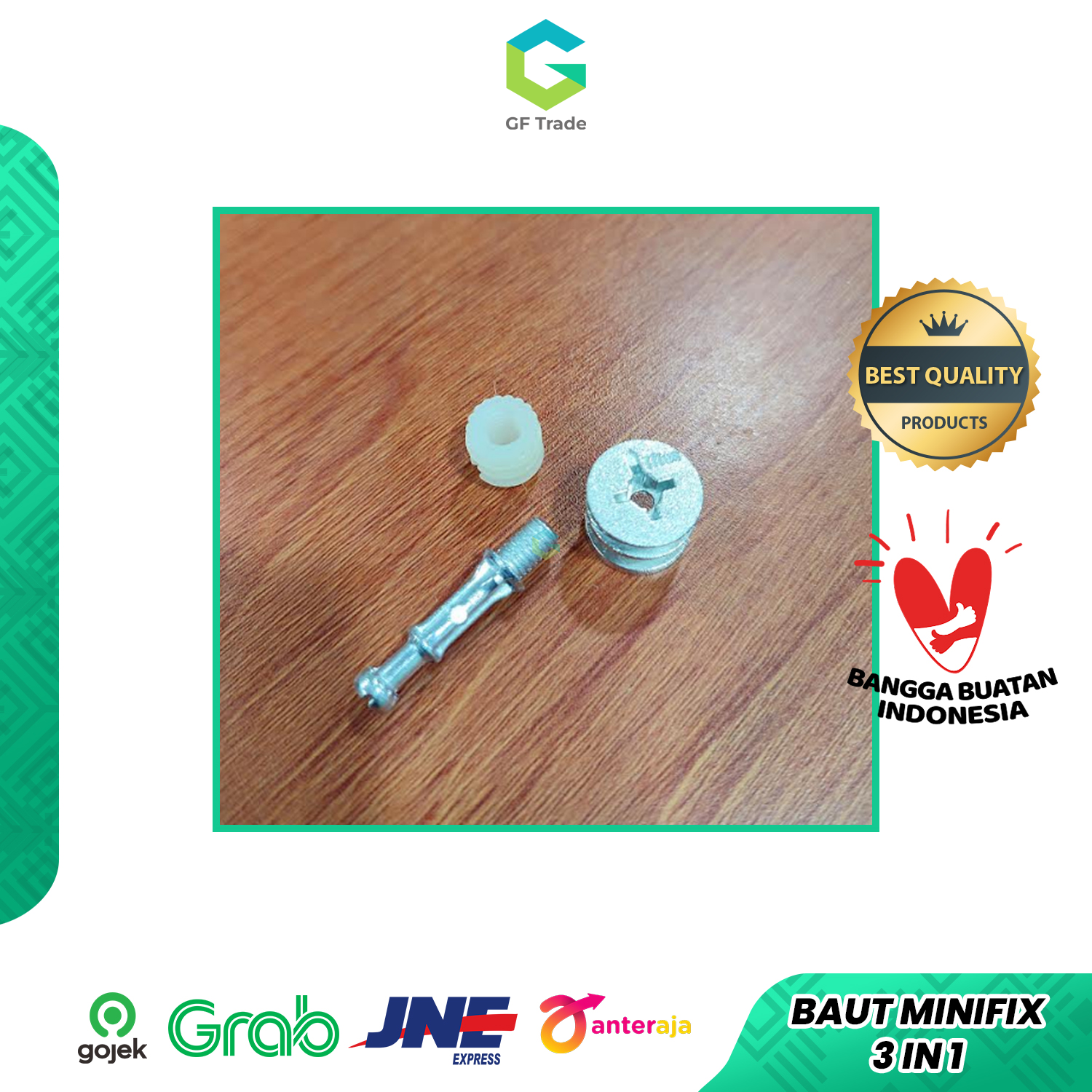 Baut Knock Down Minifix 3 In 1 (Baru) | Lazada Indonesia