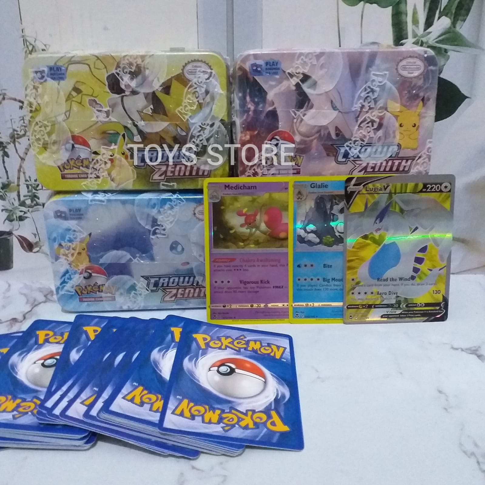 1 Box Isi 39 Kartu Pokemon Free 3 Lembar Pokemon Hologram Kartu Koleksi ...