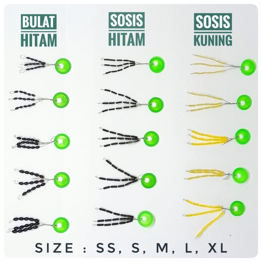 Perlengkapan Pancing Set Pancing / Stopper Pancing Model Sosis dan ...