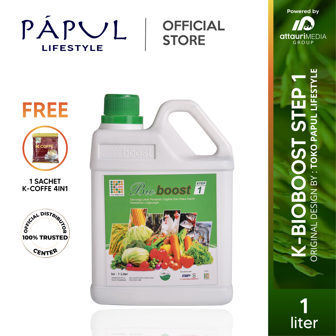 K-Link K BioBoost (Step 1) Perbaiki pH Tanah Pupuk Cair Organik Hayati ...