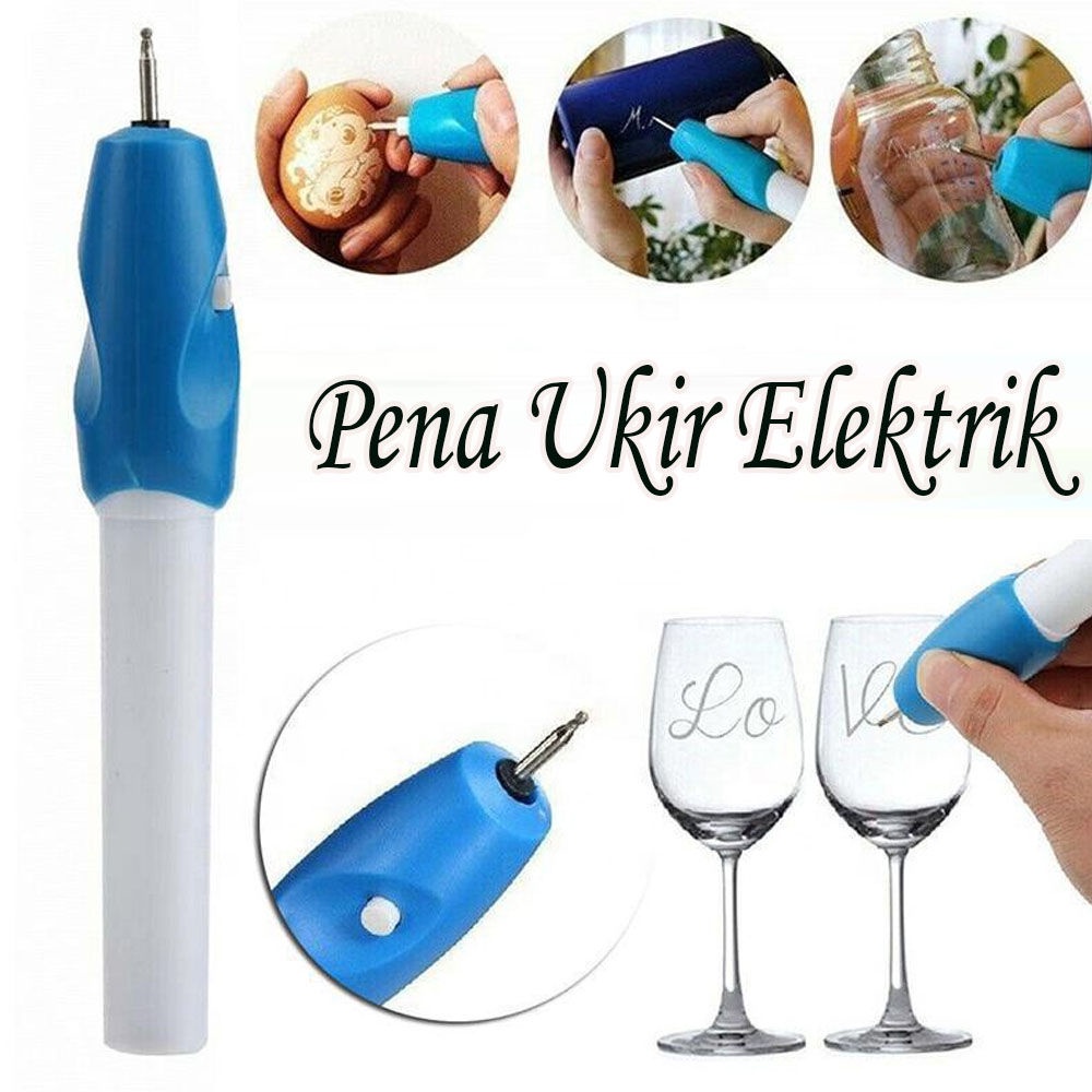 Alat Ukir Grafir Elektrik EZ Engraver Pen Ukir Besi Kaca Kayu Plastik ...