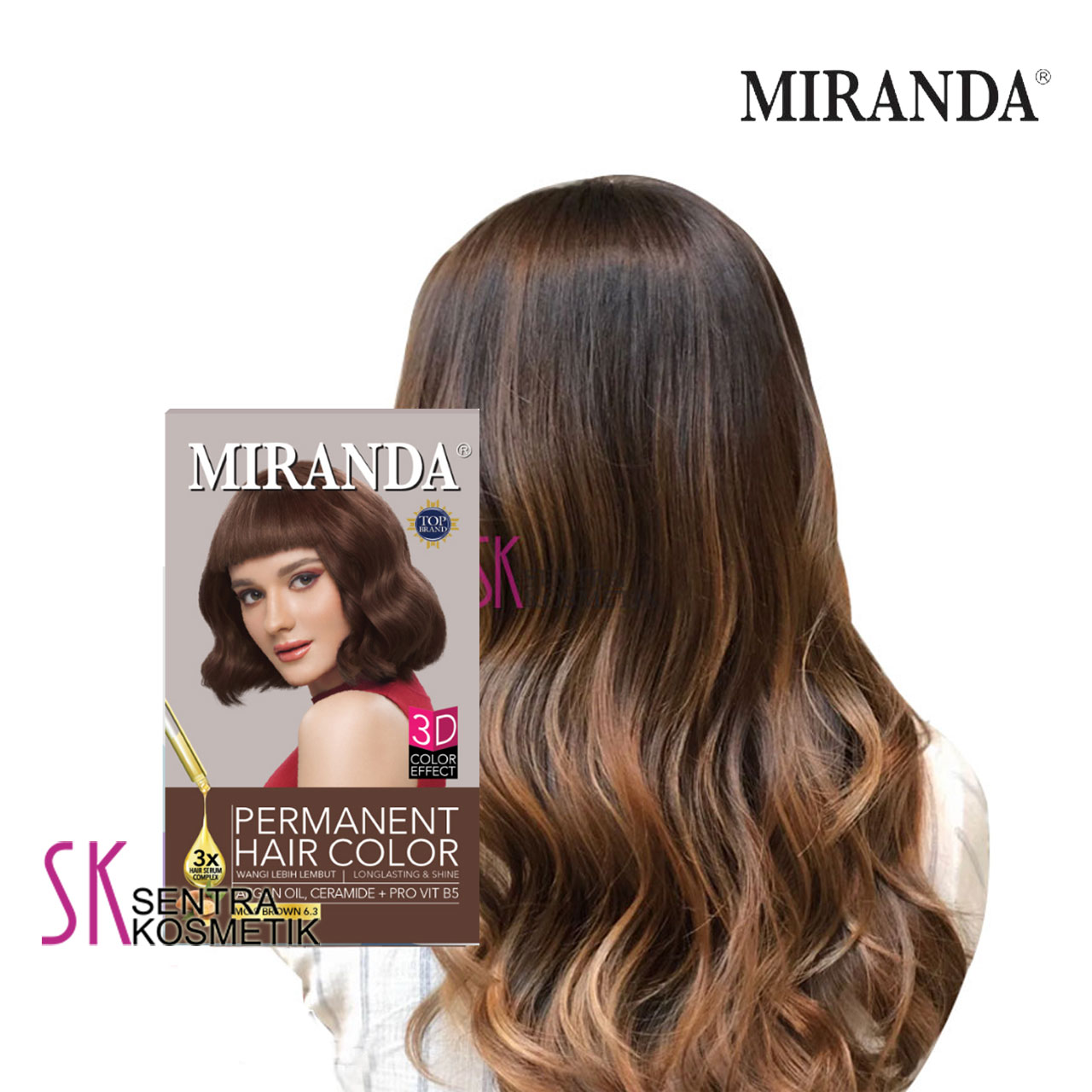 MIRANDA Hair Color BROWN MC 9 - Cat Rambut Miranda Warna Coklat ...