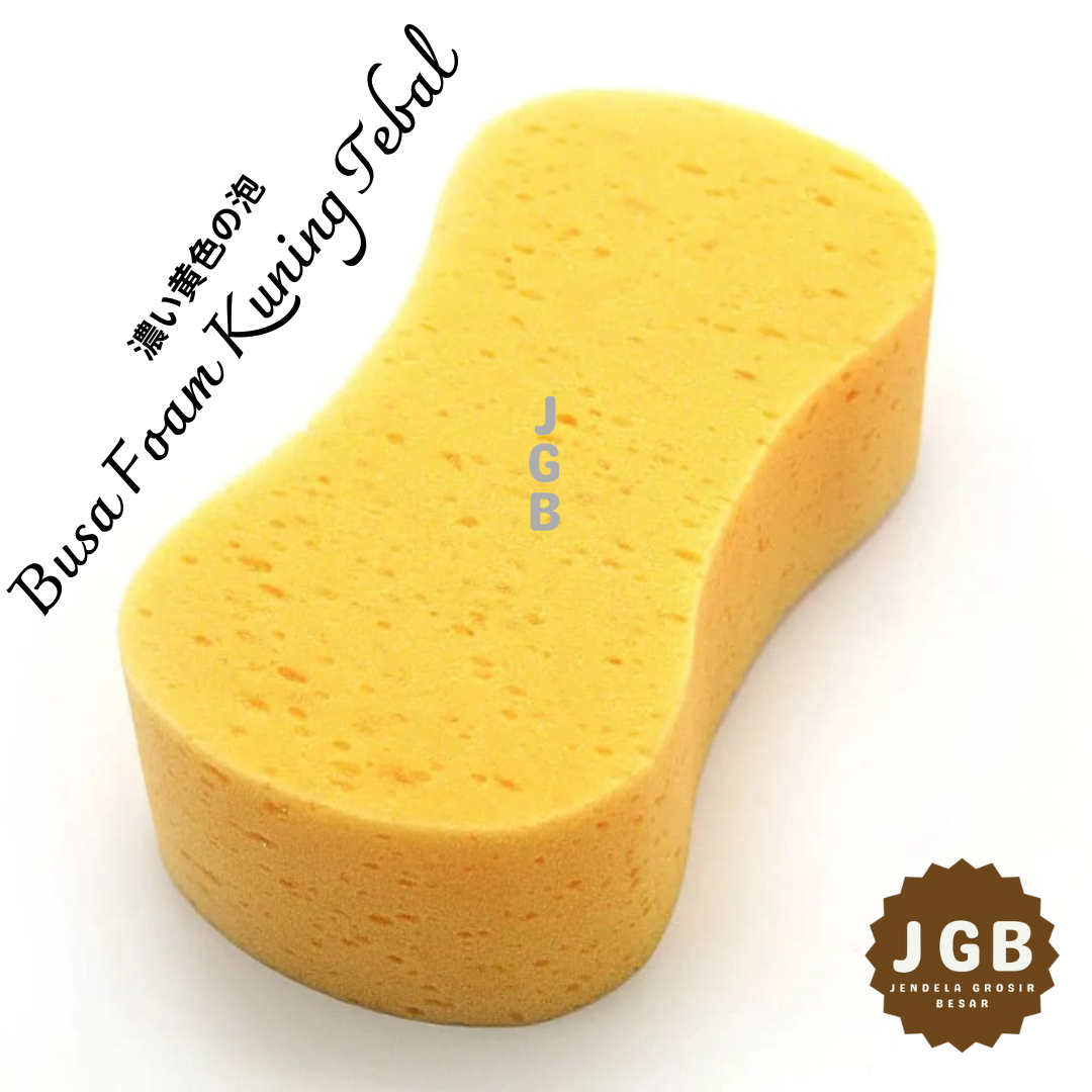 Sponge Busa Kuning Cuci Mobil - Busa Foam Kuning Tebal | Lazada Indonesia