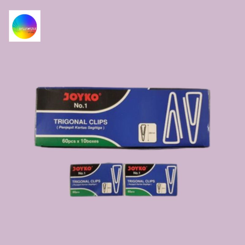 Trigonal Paper Clips No 1 Joyko / Clip Penjepit Segitiga No.1 / Klip ...