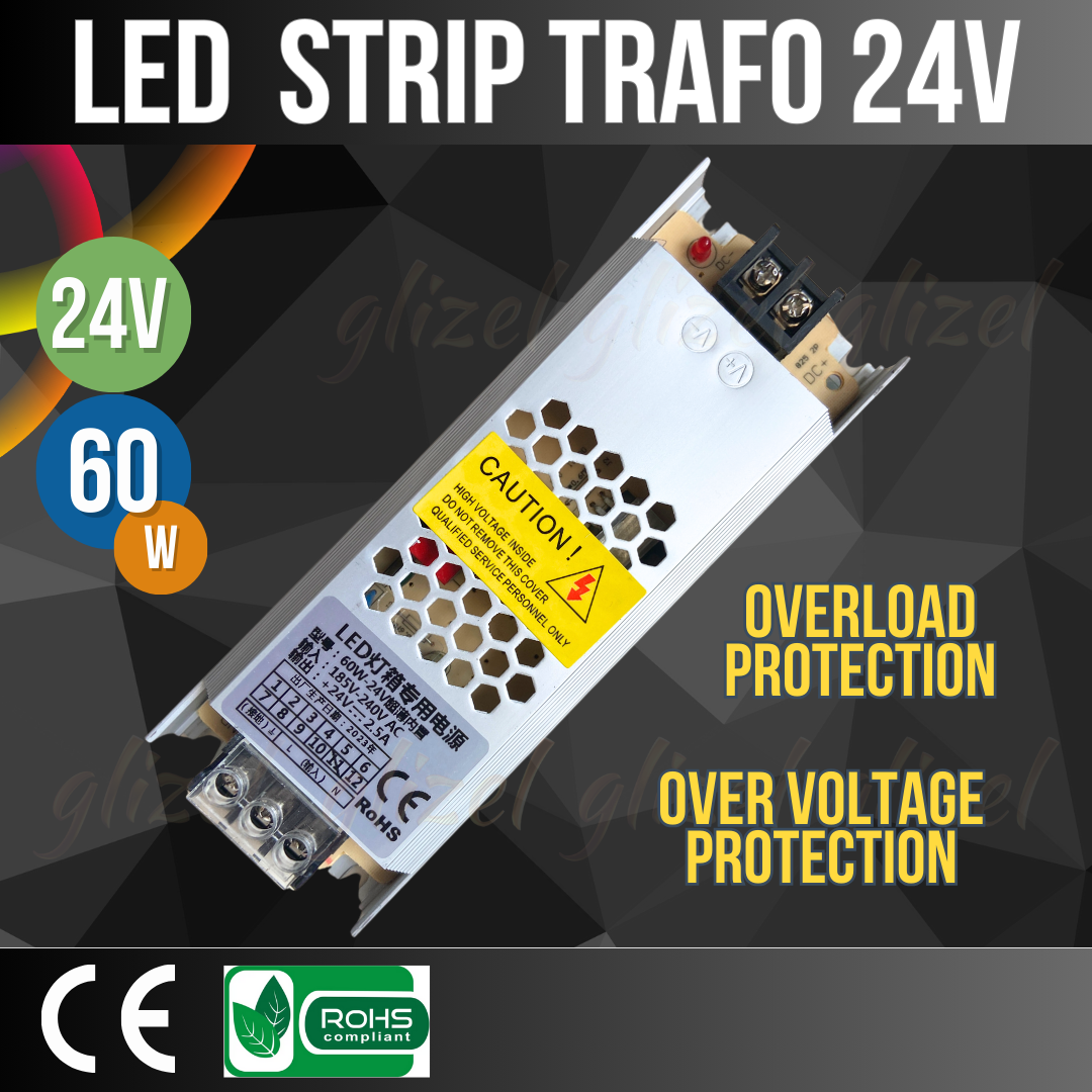 Trafo Led Strip COB SMD 24V Psu Power Supply Adaptor cctv kamera ...
