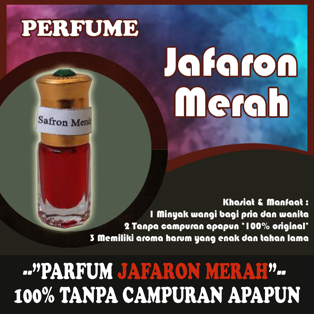 PERFUME MINYAK WANGI JAFARON MERAH ORIGINAL MSIK JAFARON ZAFARON BIANG ...