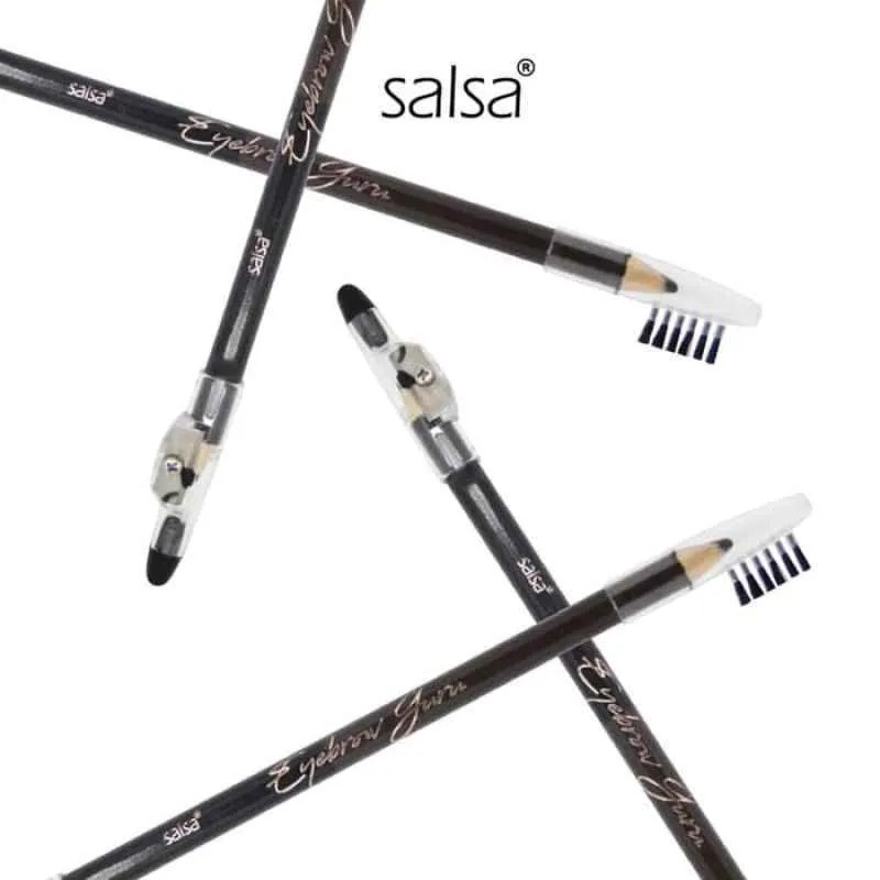 [BPOM] SALSA EYEBROW GURU | Pensil Alis 4 in 1 Coklat Hitam Sikat ...