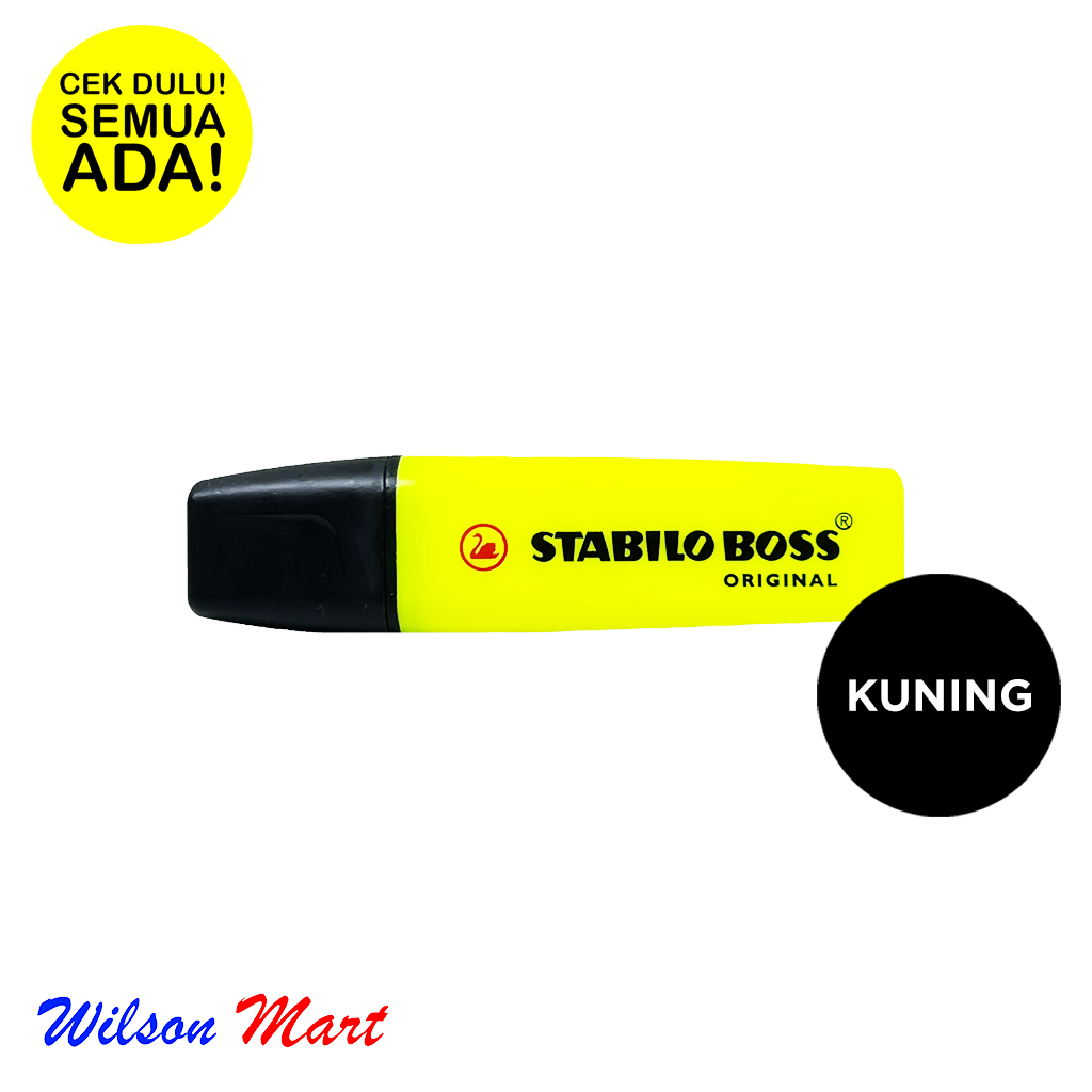STABILO BOSS ORIGINAL KUNING HIGHLIGHTER | Lazada Indonesia